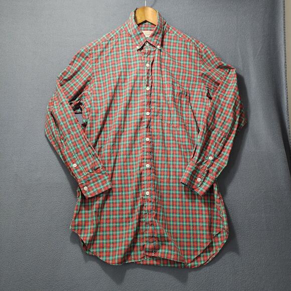 Mel Gambert | Shirts | Vintage Mens Shirt Mel Gambert Medium Red Green ...